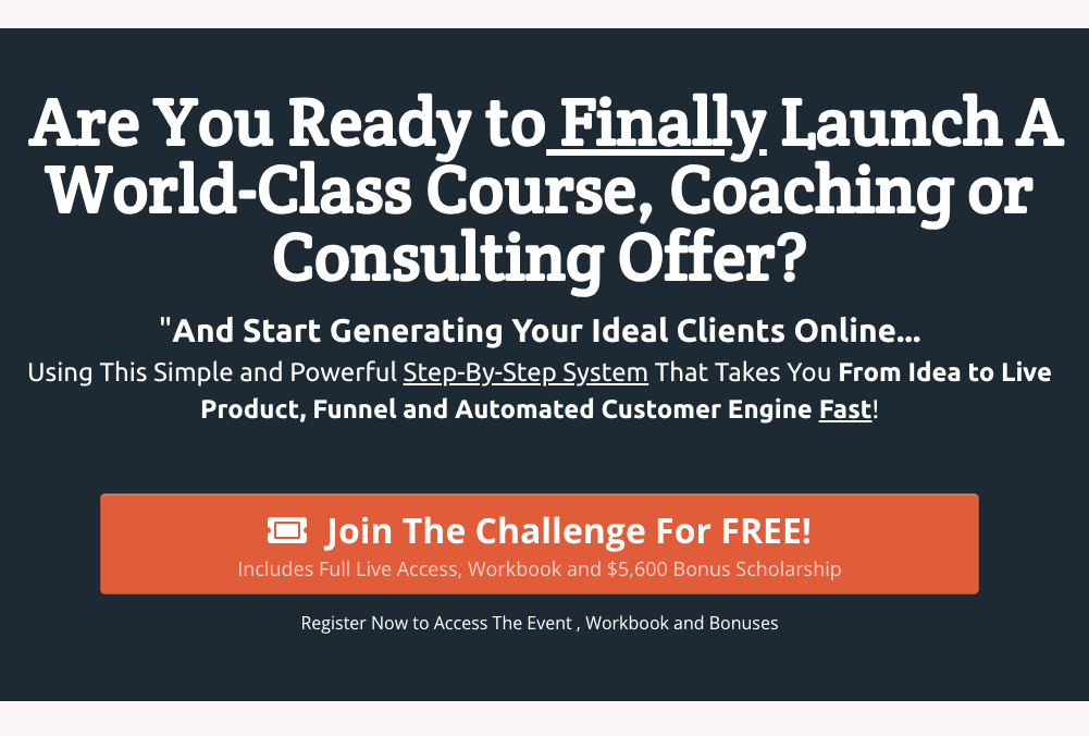 NEW 5-Day LIVE Product Launch Challenge